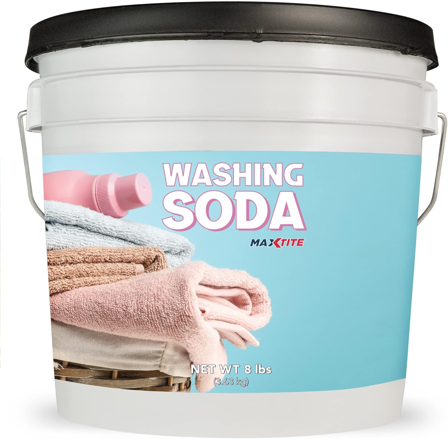 Amazon.com: MAXTITE Washing Soda (8 lbs) - Natural Laundry Detergent ...