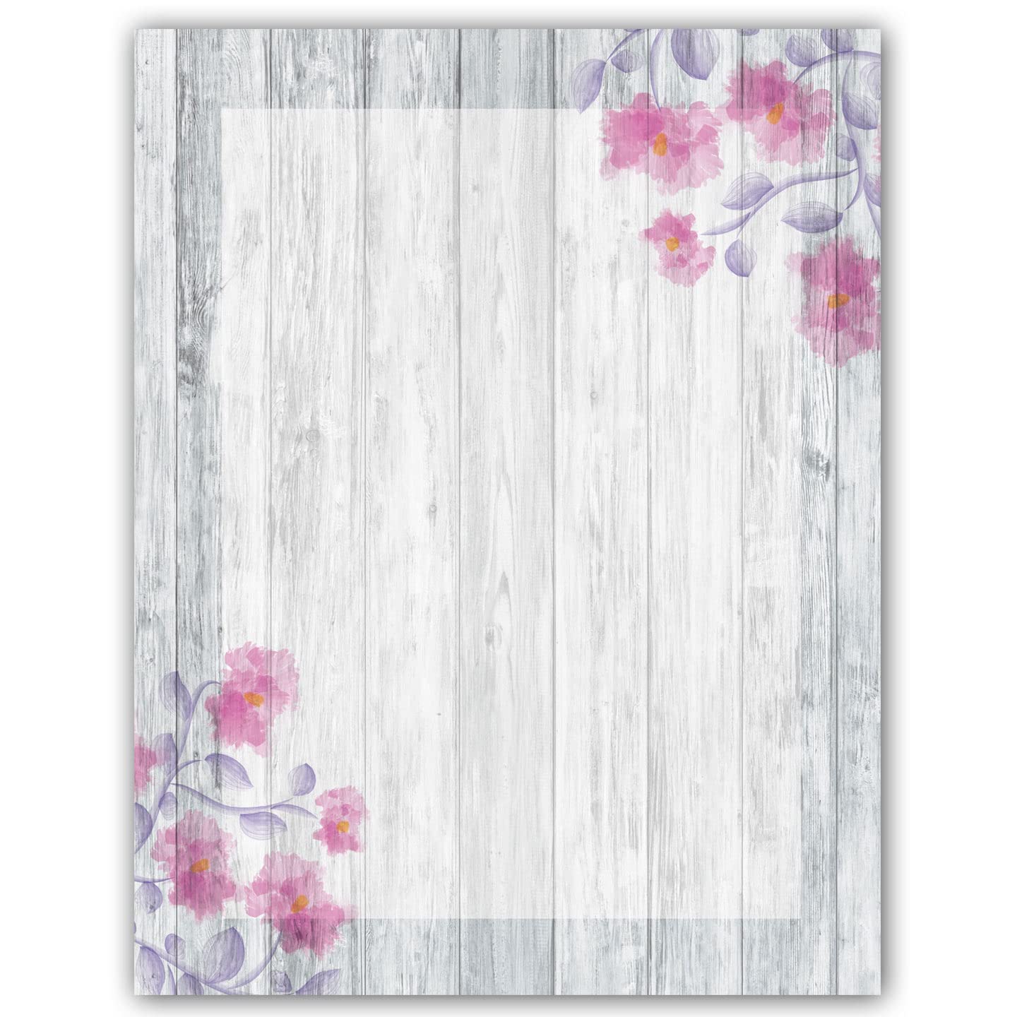 Buy Rustic Stationery - 8.5 x 11 - 60 Letterhead Sheets - Rustic ...