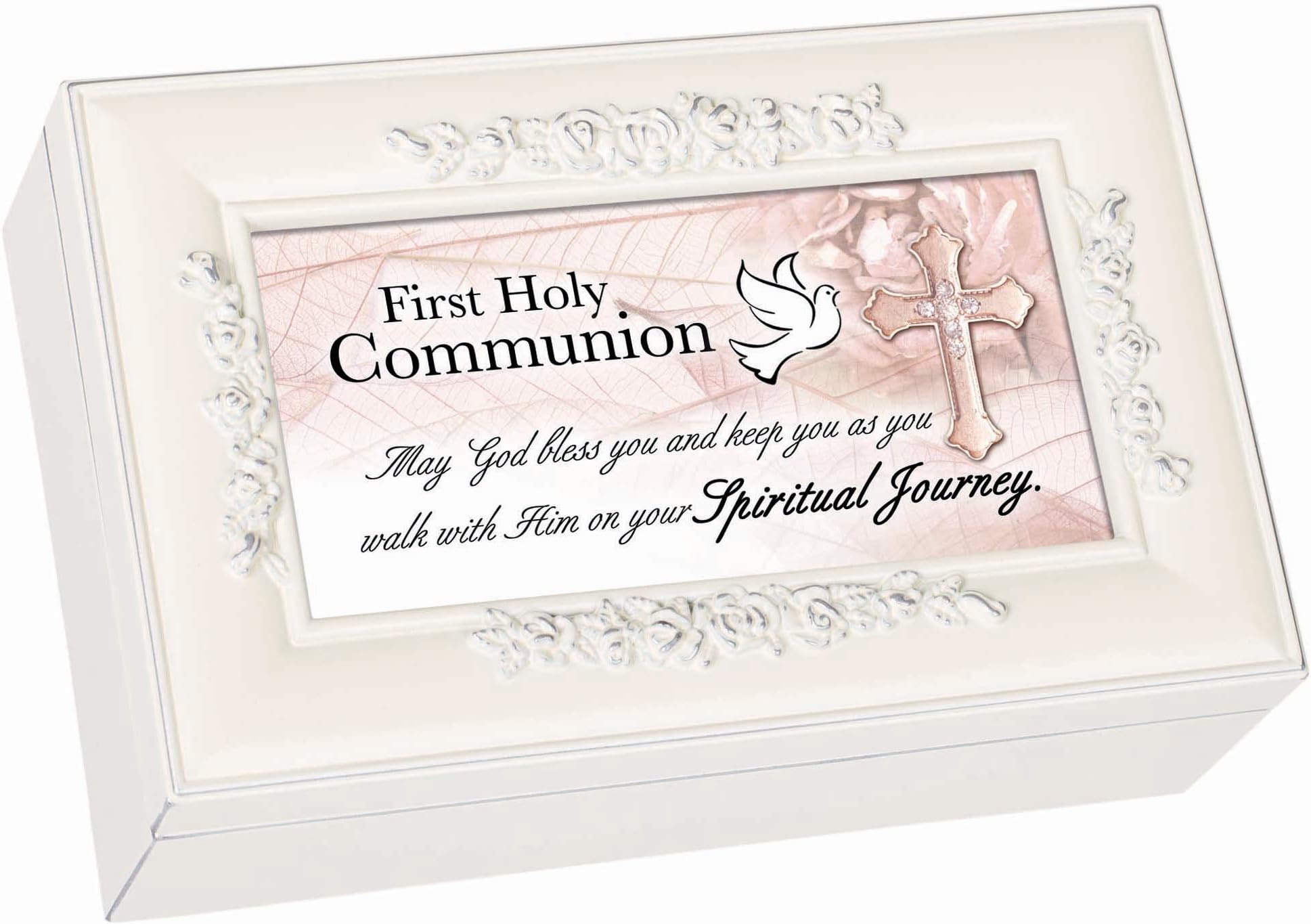 Amazon.com: Cottage Garden First Communion Girl Praying Rejoice Matte ...