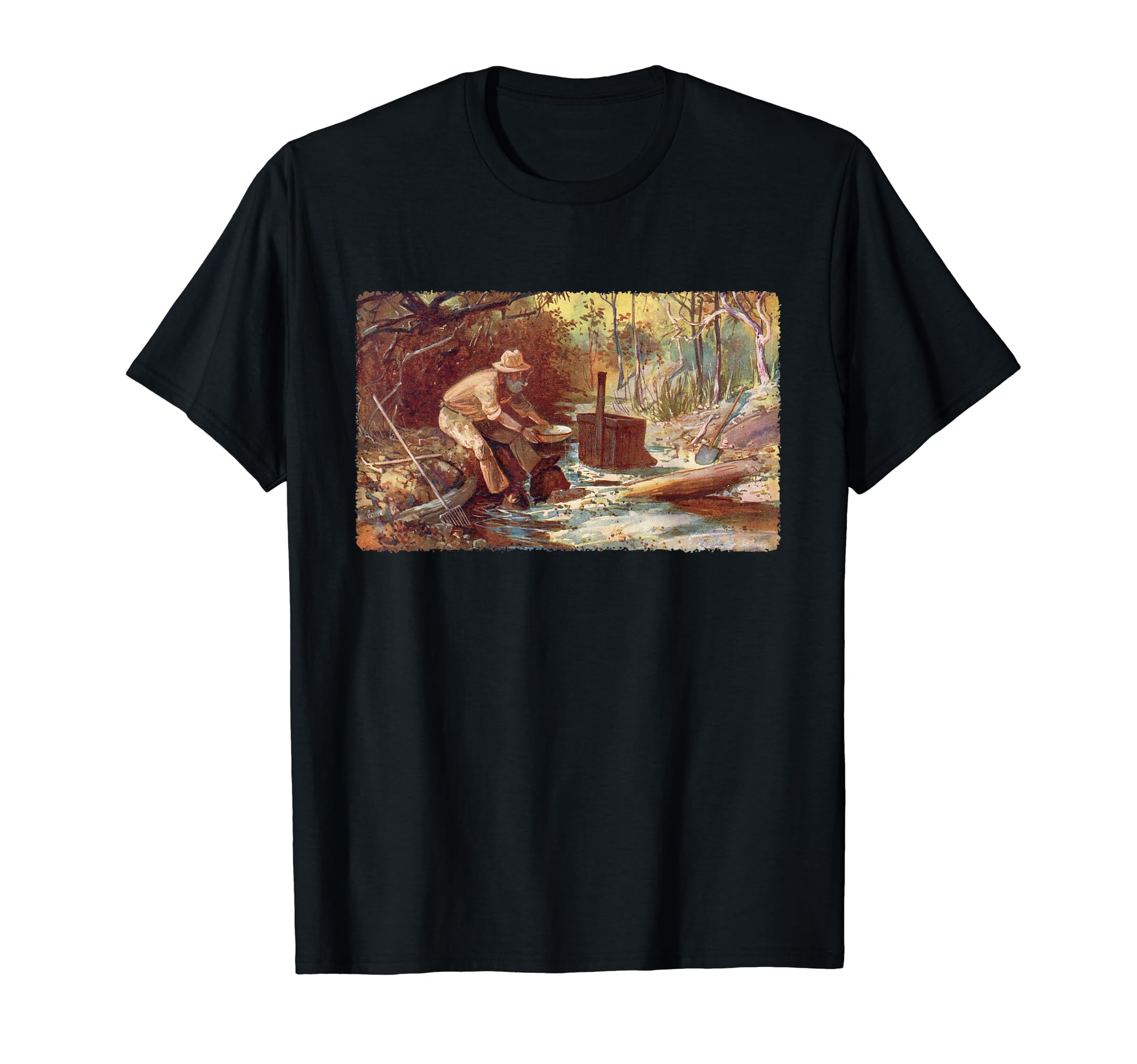 Amazon.com: Miner Ma's Gold Mining Panning Prospecting shirt pipe smoke ...