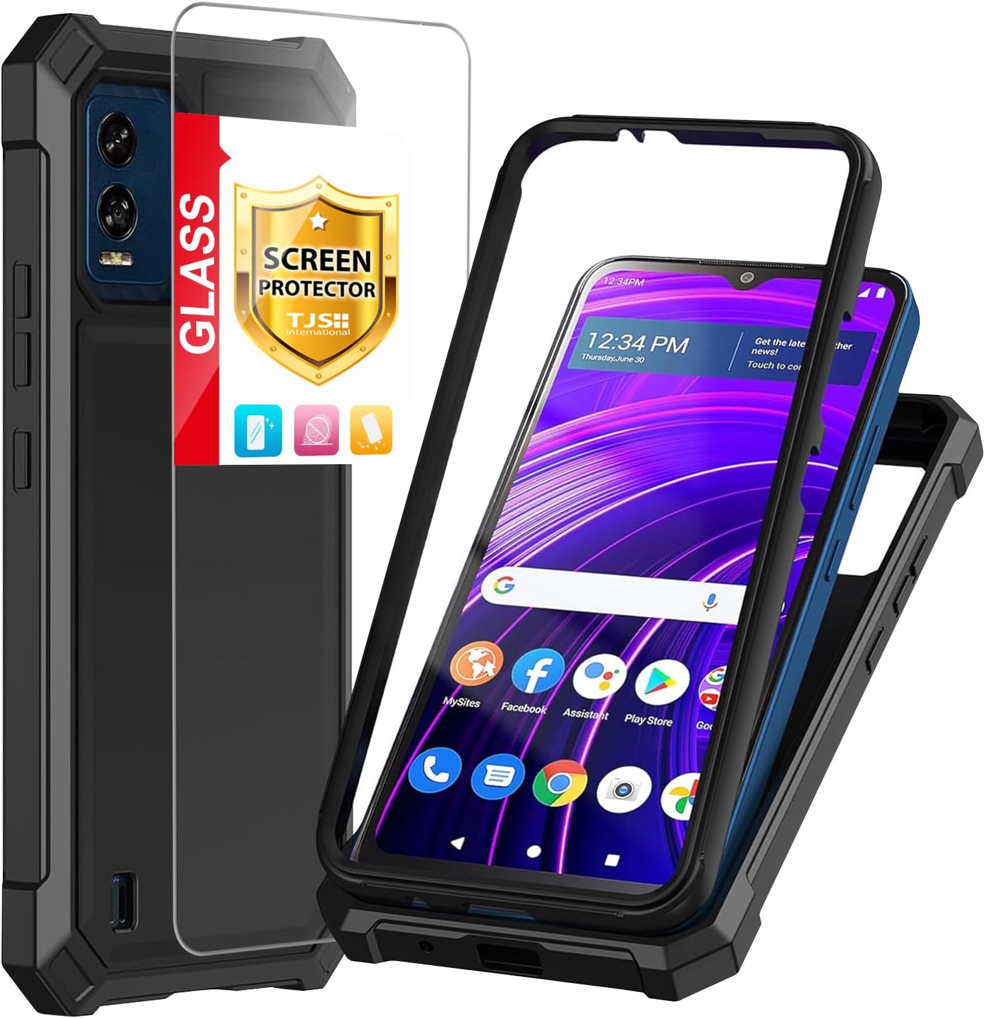 Amazon.com: TJS Compatible for BLU View Speed 5G B1550VL Case, with ...