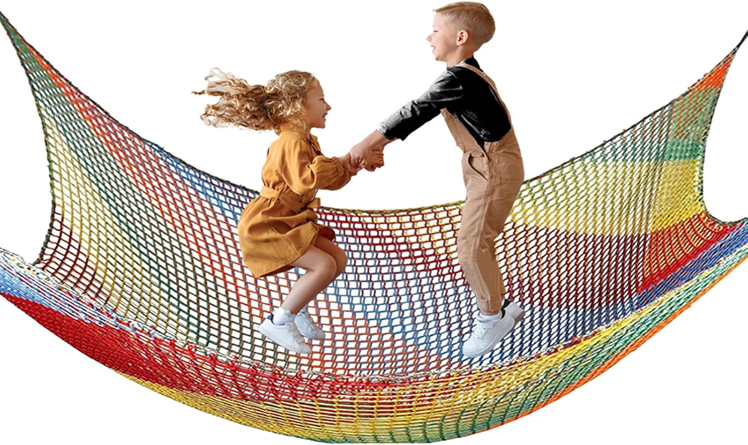 Amazon.com: KAERYHET Climbing Net for Kids Double Layers Playground ...