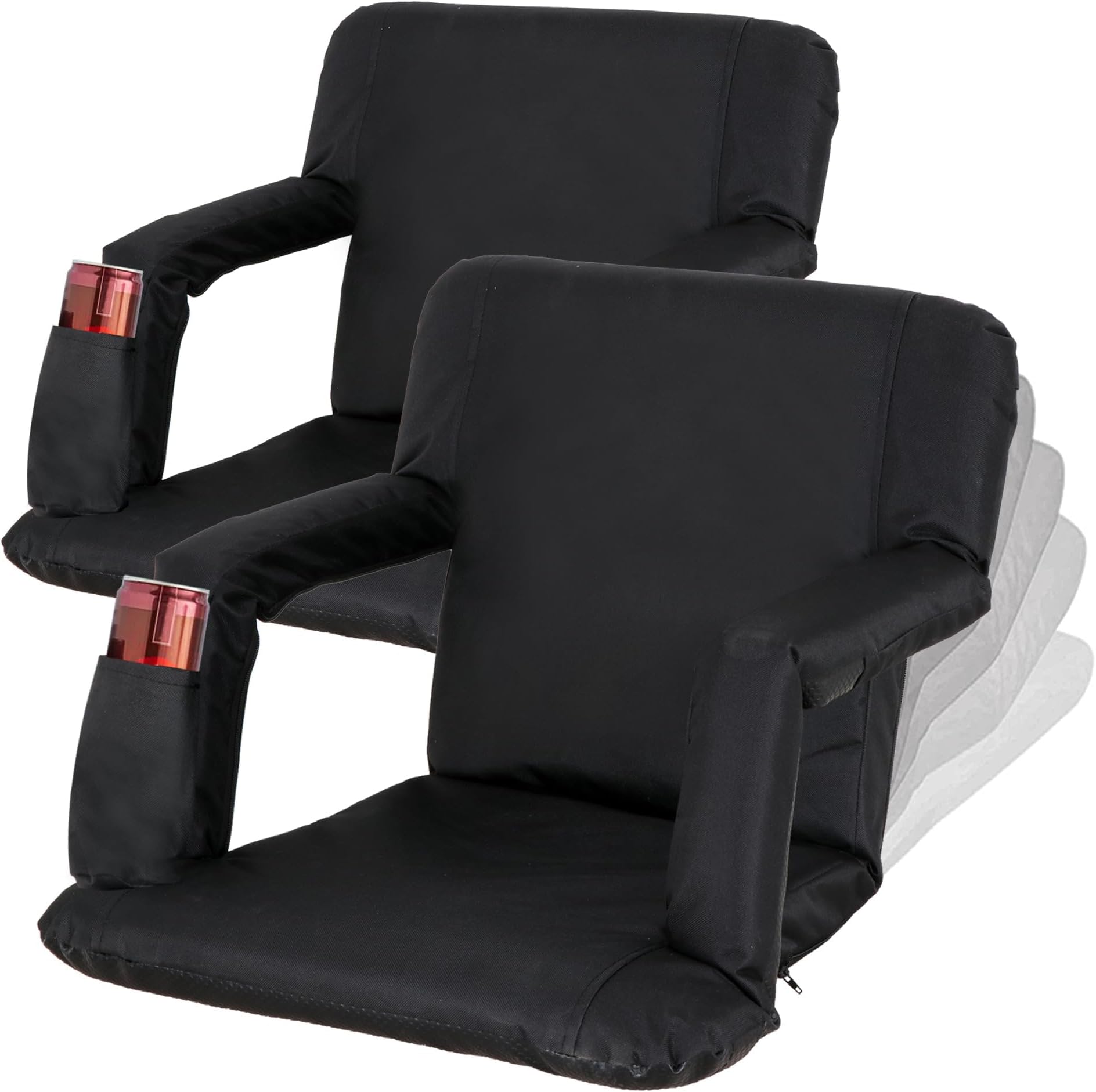 Amazon.com: Home-Complete Stadium Seat Chair- Wide Bleacher Cushion ...