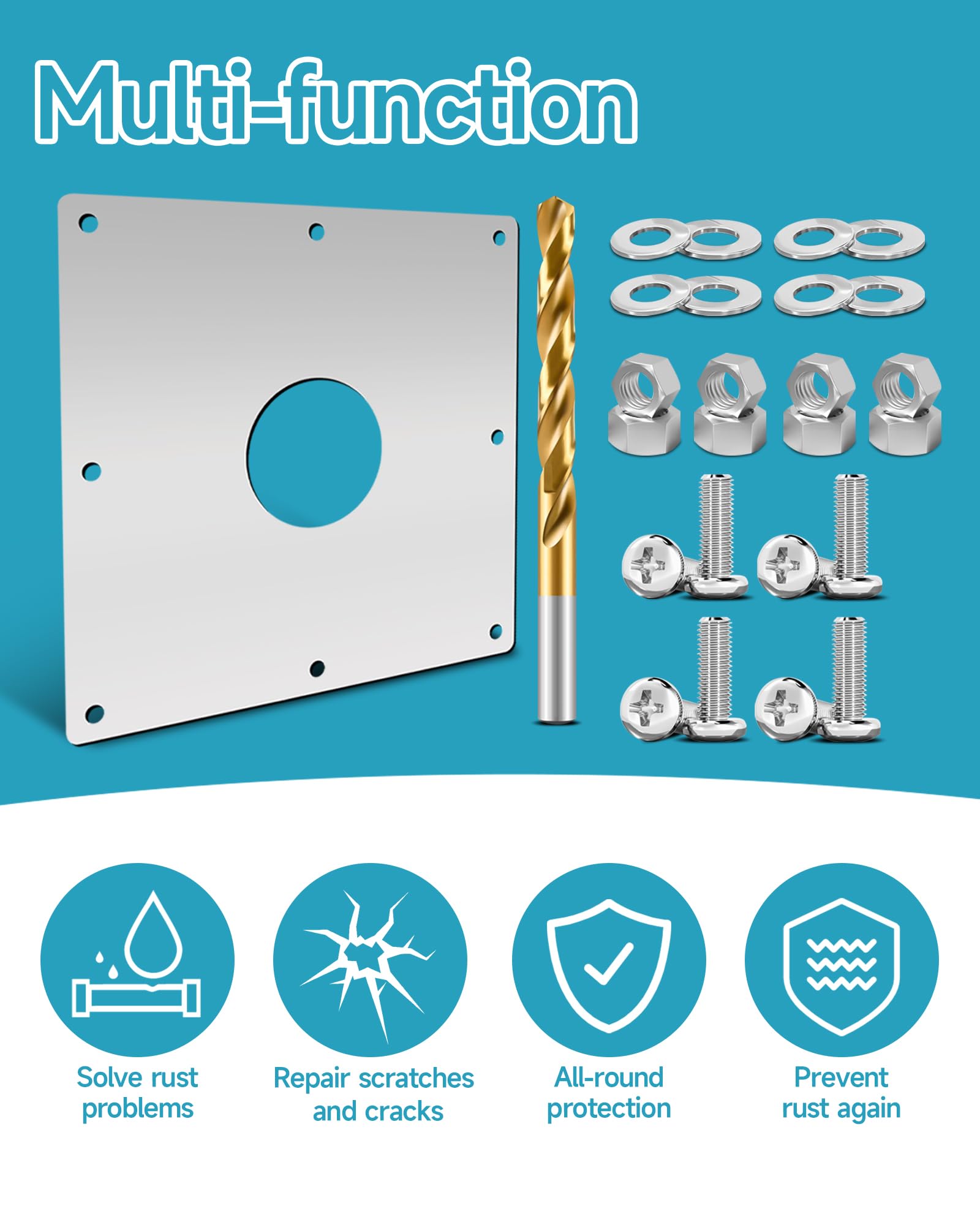 Snapklik.com : Upgraded Water Return Repair Kit, Above Ground Pool Wall ...