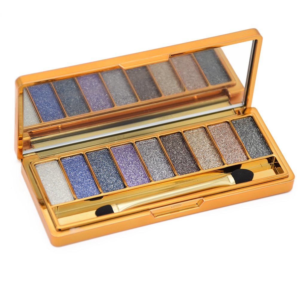 Amazon.com : 9 Color Glitter Eyeshadow Powder Palette - Long Lasting ...