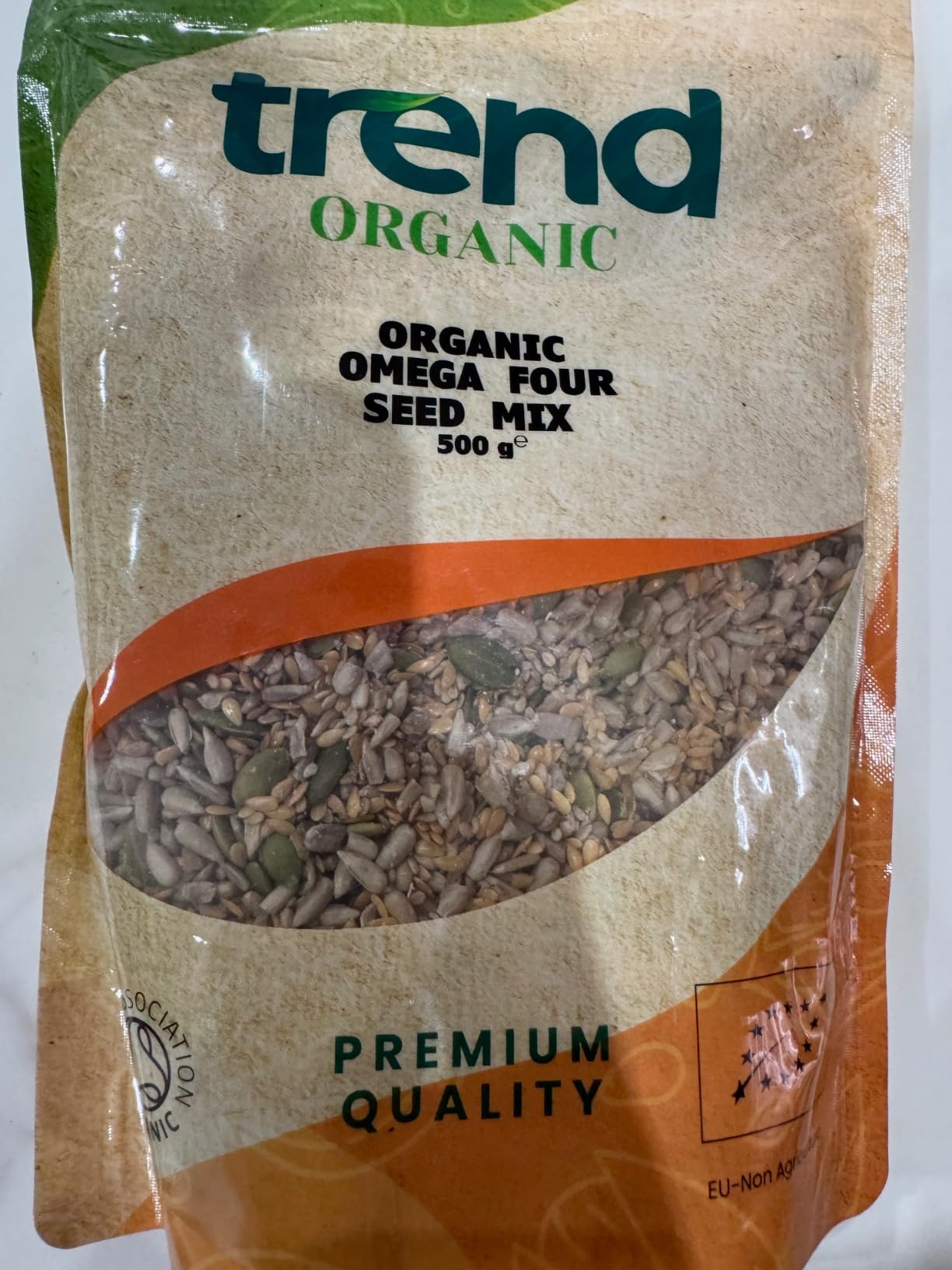 Trend Organic Omega Four Seed Mix of Pumpkin, Sesame, Flax, Sunflower ...