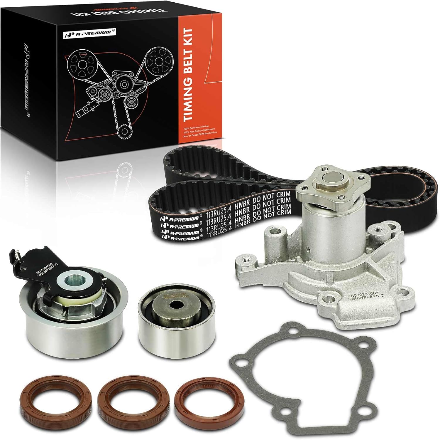 Amazon.com: A-Premium 4PCS Engine Timing Belt Kit + Water Pump W ...