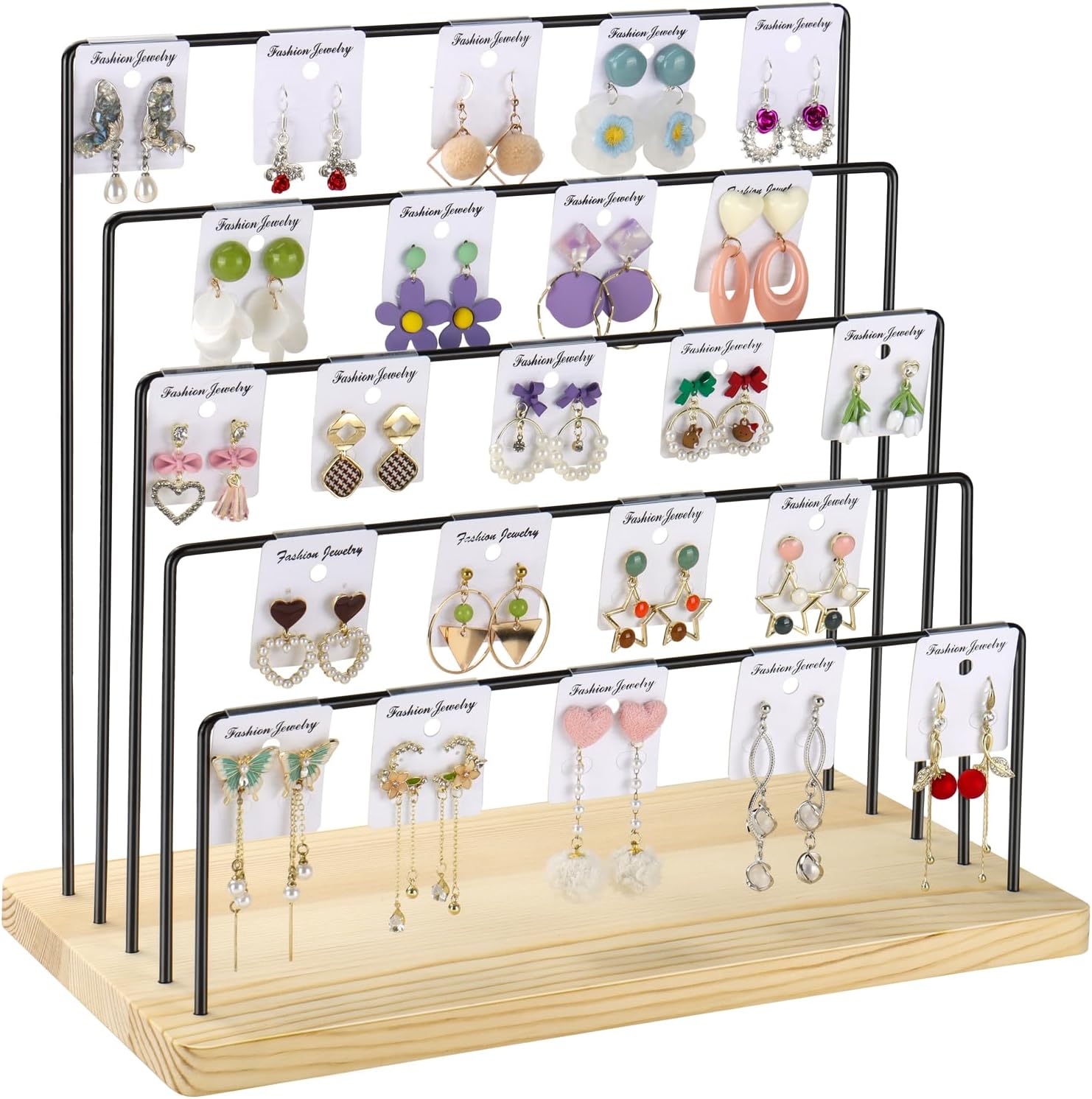 Amazon.com: RNTBWD Earring Display Stand for Selling, 5 Tier Earring ...