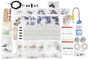 YUV'S Electronic Components Project Kit or Breadboard, Capacitor ...