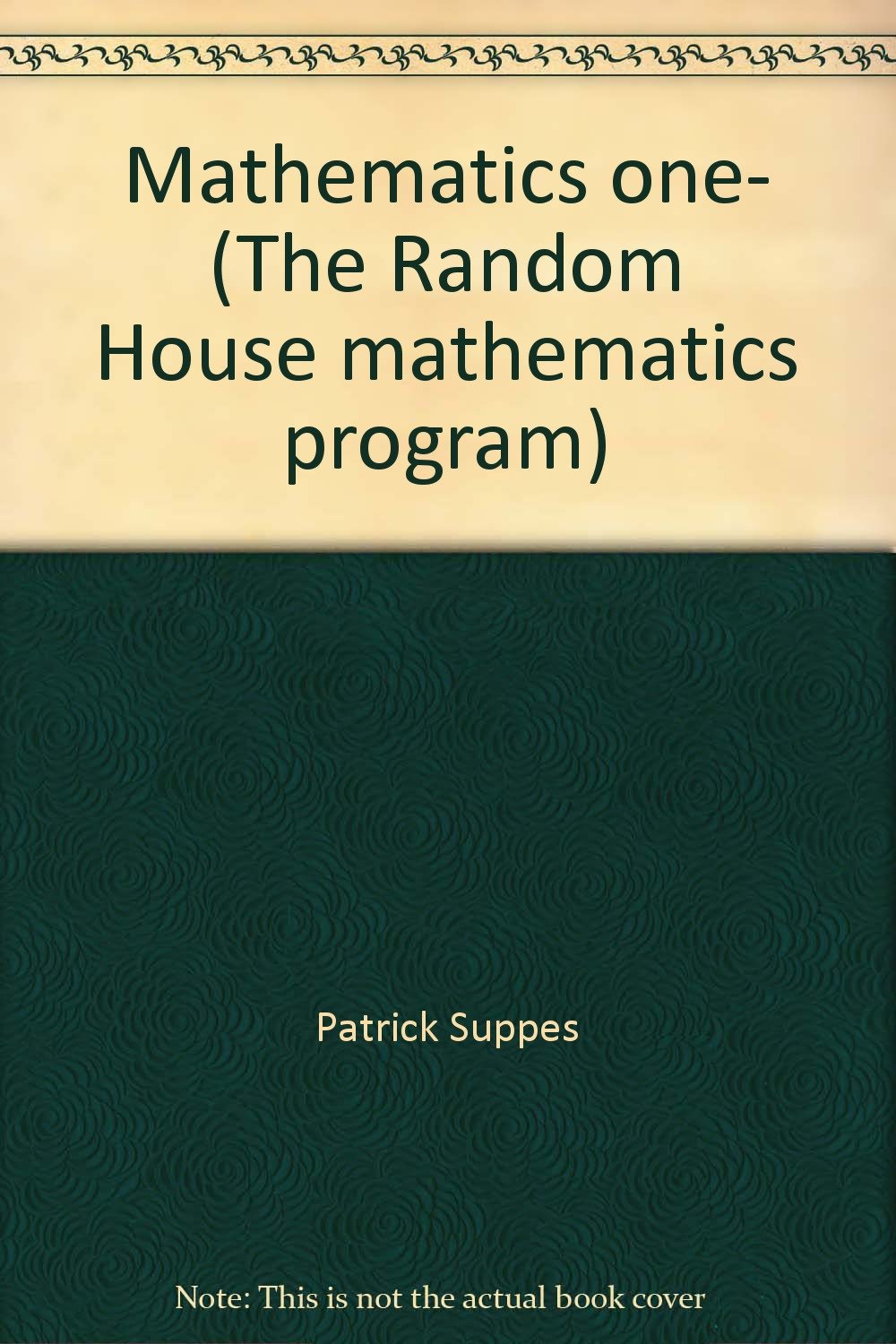 Amazon.com: Mathematics one- (The Random House mathematics program ...