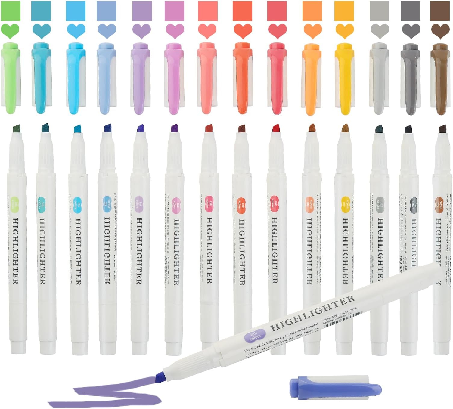 Amazon.com : maikedepot Real Mild Highlighters, Pastel Highlighter ...