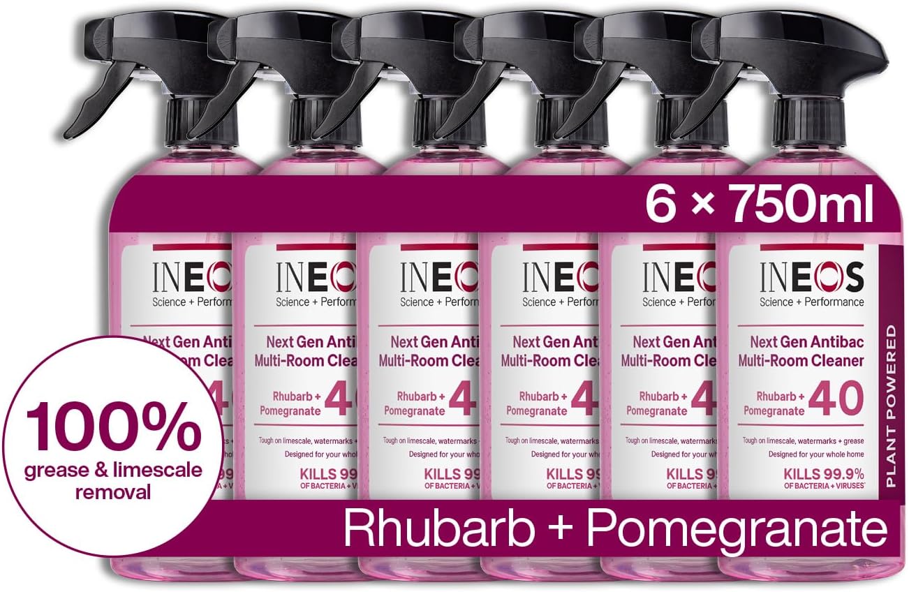 INEOS Next-Gen Cleaner Antibac Spray, 4.5L (750ml x 6), Multi-Room ...