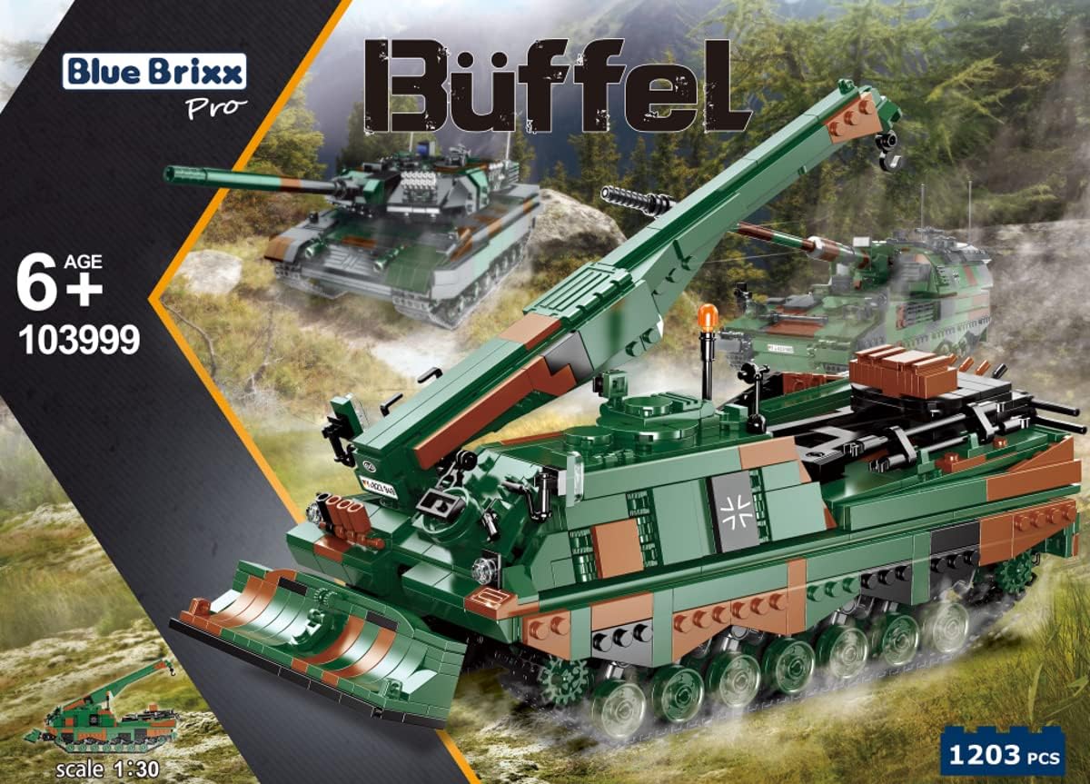 BlueBrixx Pro 103999 – Bergepanzer Büffel, BPz3, Bundeswehr aus ...