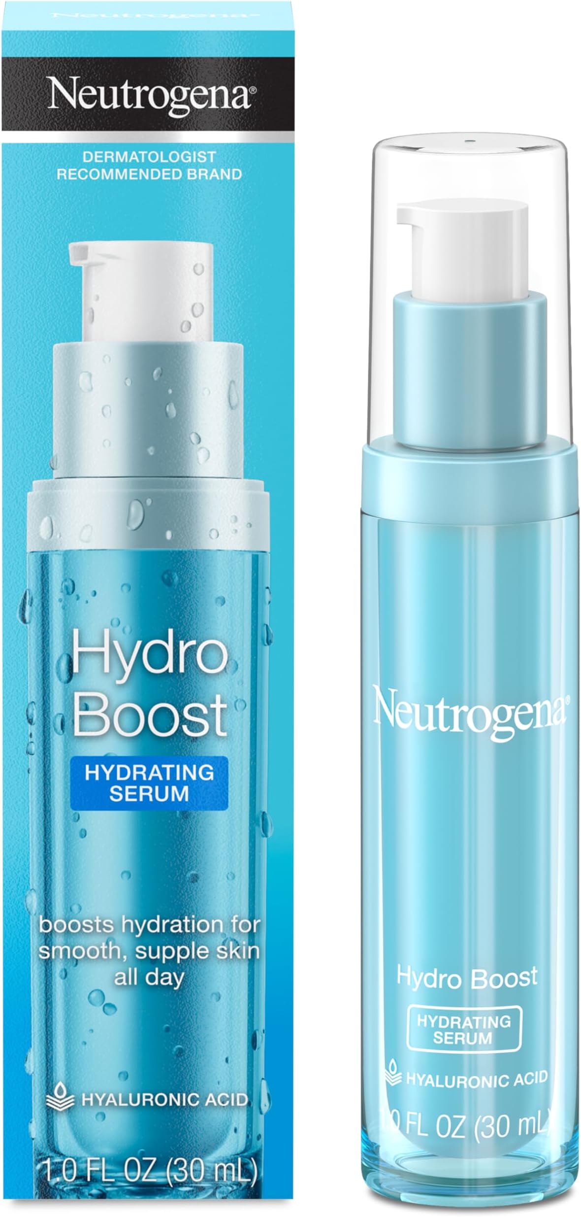 Amazon.com: Neutrogena Hydro Boost Hyaluronic Acid Serum For Face with ...