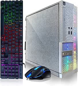 Amazon.com: Dell PC Treasure Box RGB Desktop Computer Intel Quad Core ...