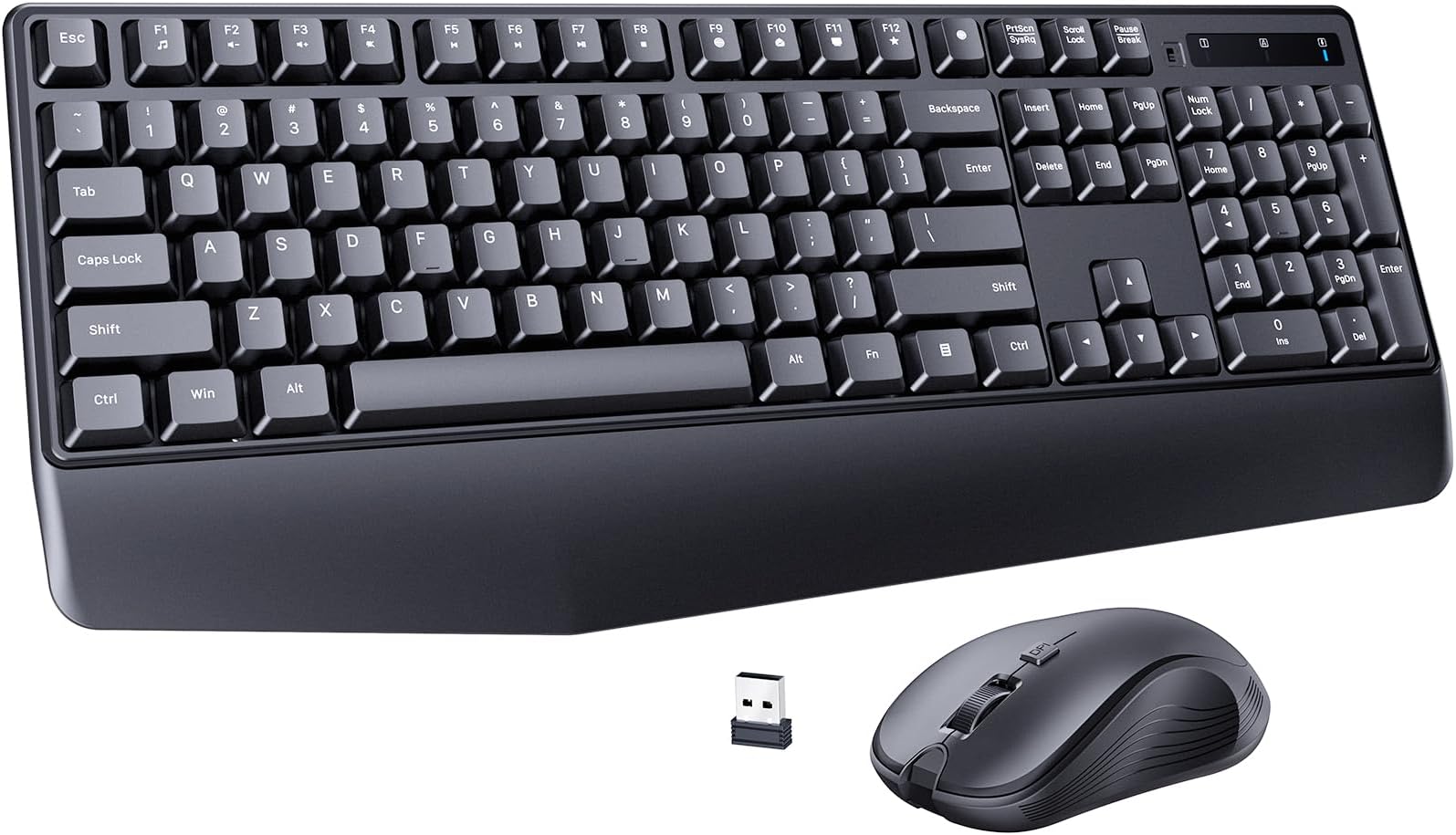 Amazon.com: Wireless Keyboard and Mouse Combo, PONVIT 2.4G USB Full ...