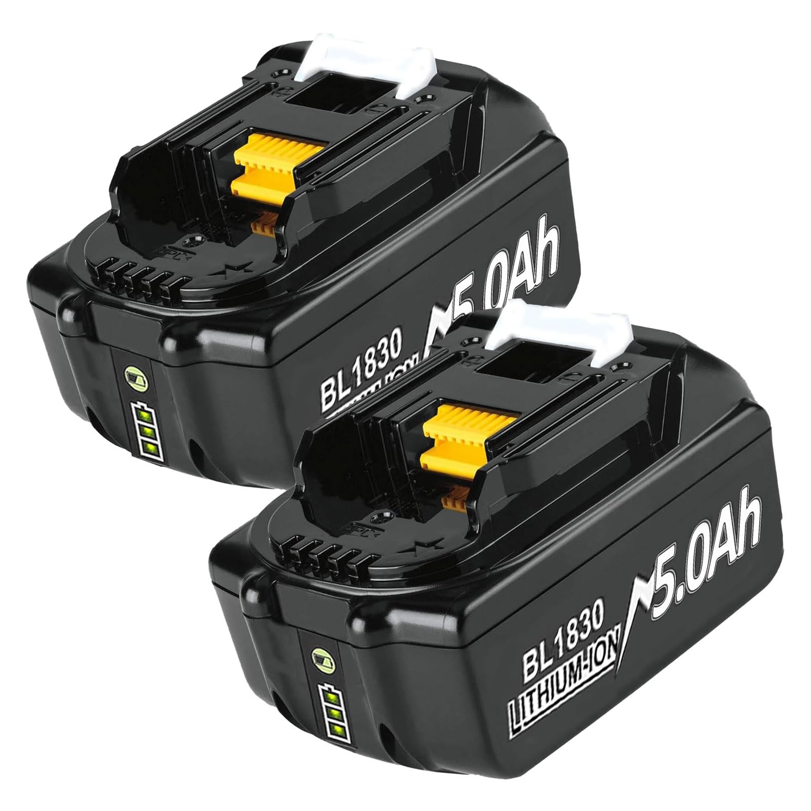 2Pack BL1850B 18V 5.0Ah Li-Ion Replacement Battery 18V batteries ...