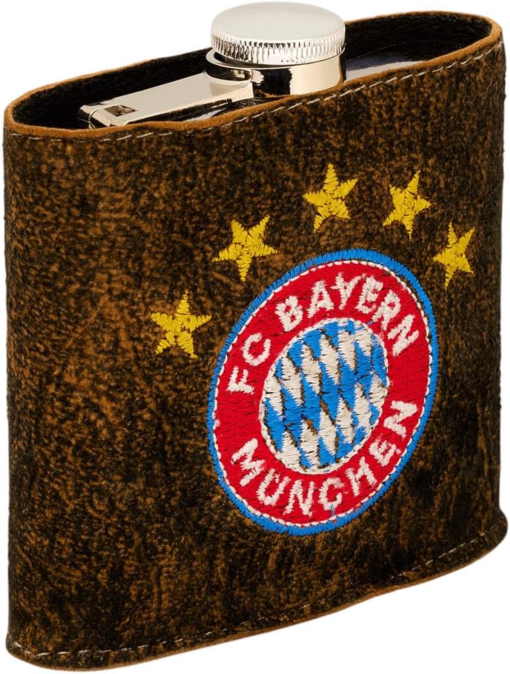 Amazon.de: FC Bayern München Flachmann mit Lederhose Braun