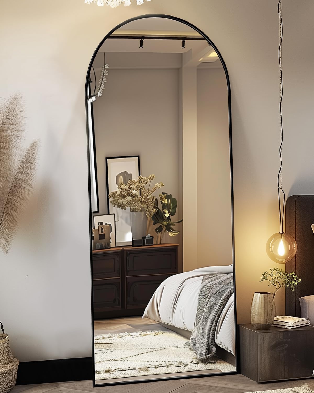 Amazon.com: Suidia 65"x22" Arched Full Length Mirror with Stand, Full ...