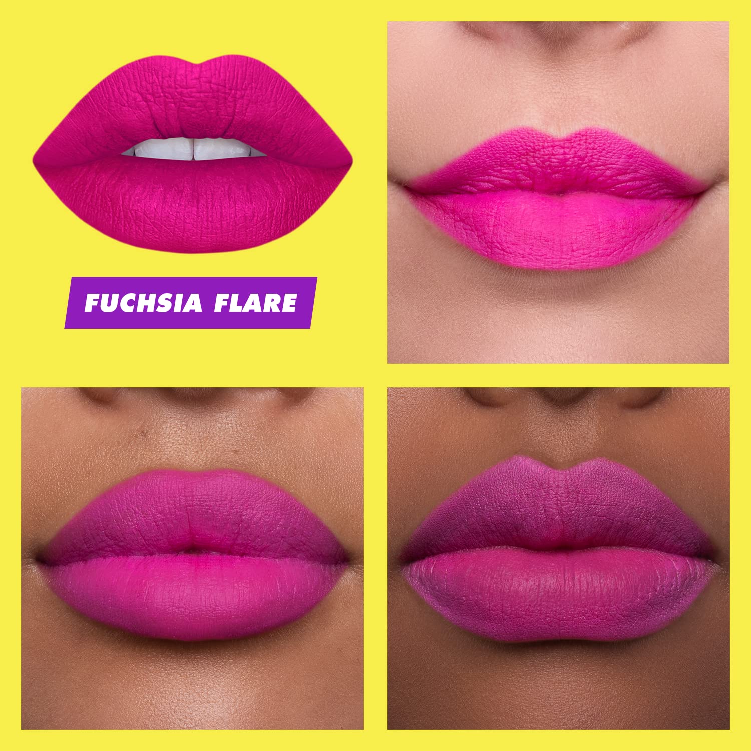 Lime Crime Lápiz labial mate Soft Touch Comfort, fucsia flare (fucsia ...