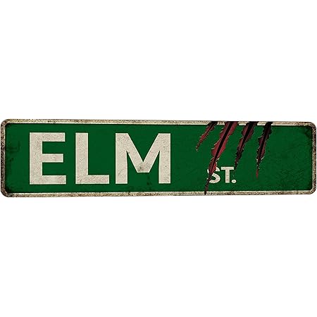 Amazon.com: Elm Street Signs Metal Tin Sign Vintage - Metal Wall Art ...