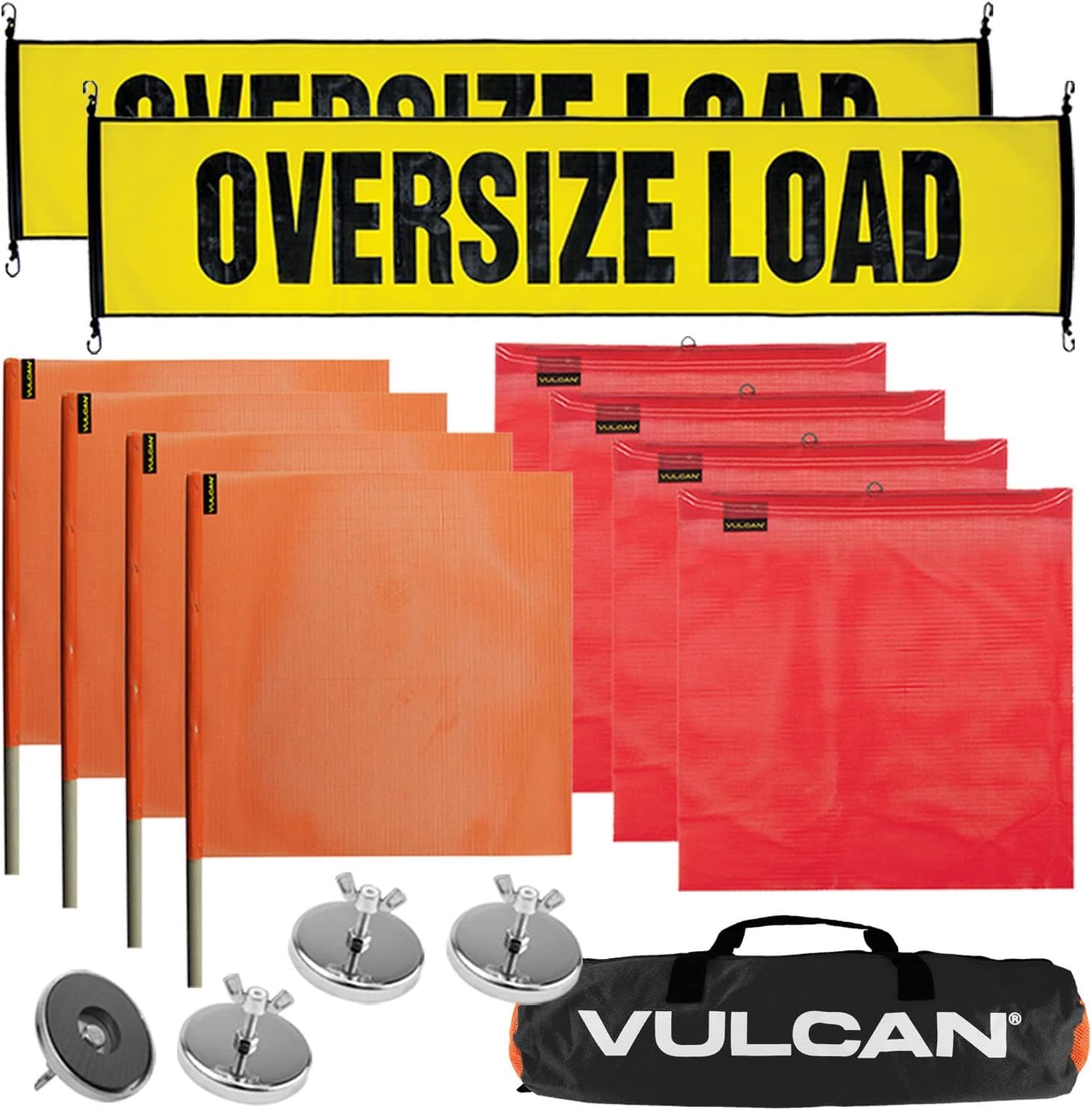 Amazon.com: VULCAN Flags, Oversize Load Banners, and Magnets Kit ...