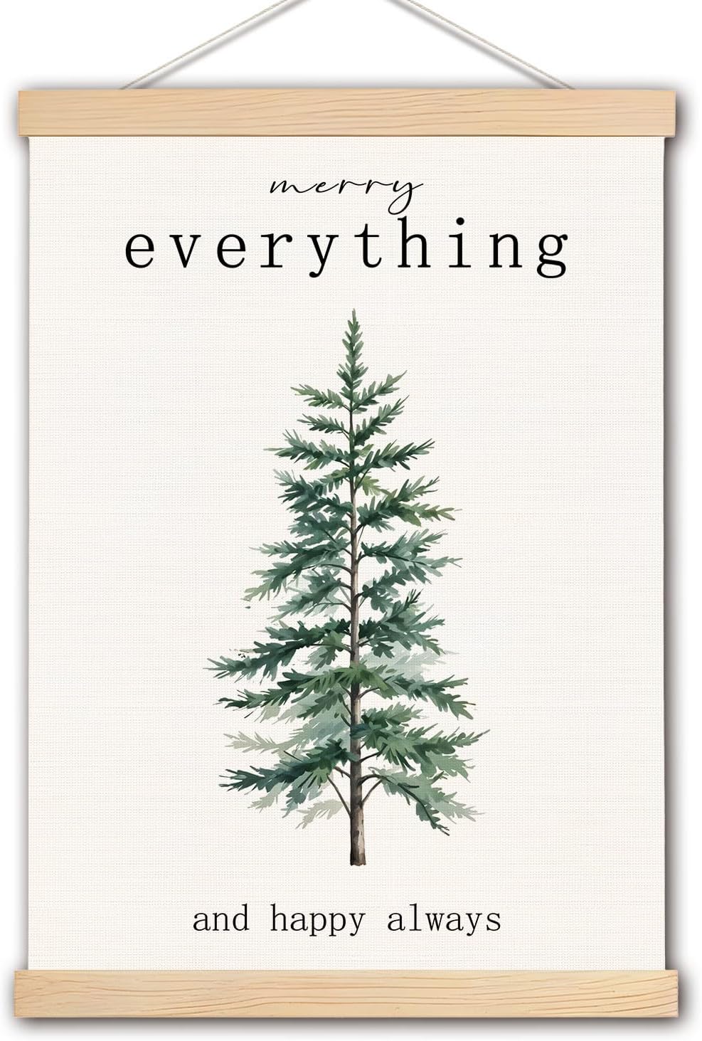Amazon.com: DNEULYR Rustic Christmas Tree Poster Hanger Frame ...