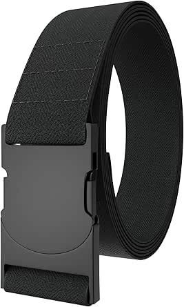 ENOUT Stretch Belts | Elastic Nylon | Easy Adjustable Buckle | Comfort ...