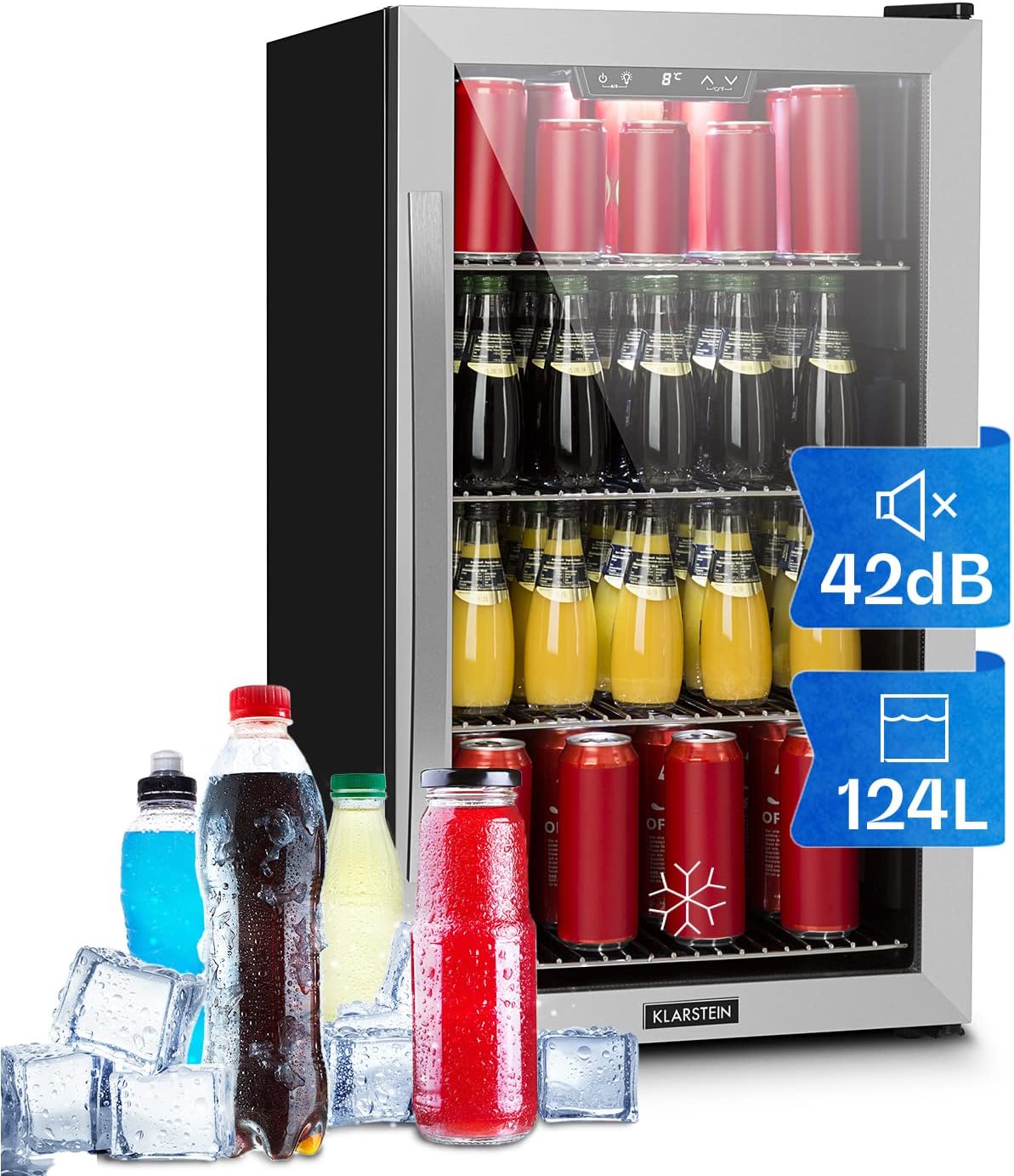 Klarstein Happy Hour Mini Frigo, Frigo Portatile da Camera, Frigorifero ...