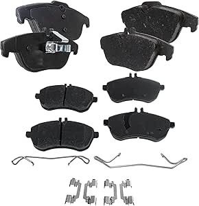 Amazon.com: Garage-Pro Front and Rear Organic Disc Brake Pads Set ...