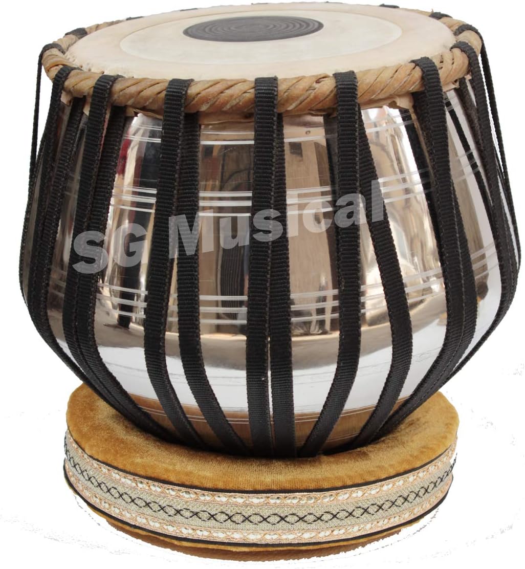 SG Musical Steel Dagga/Duggi/Dugga Tabla Bayan Handmade Black Strap ...