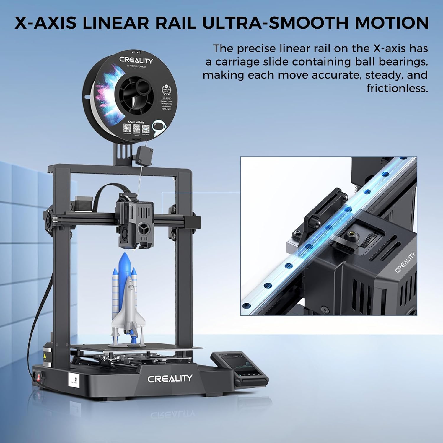 Creality Official Ender 3 V3 KE 3D Printer 500mm/s High-Speed Printing ...