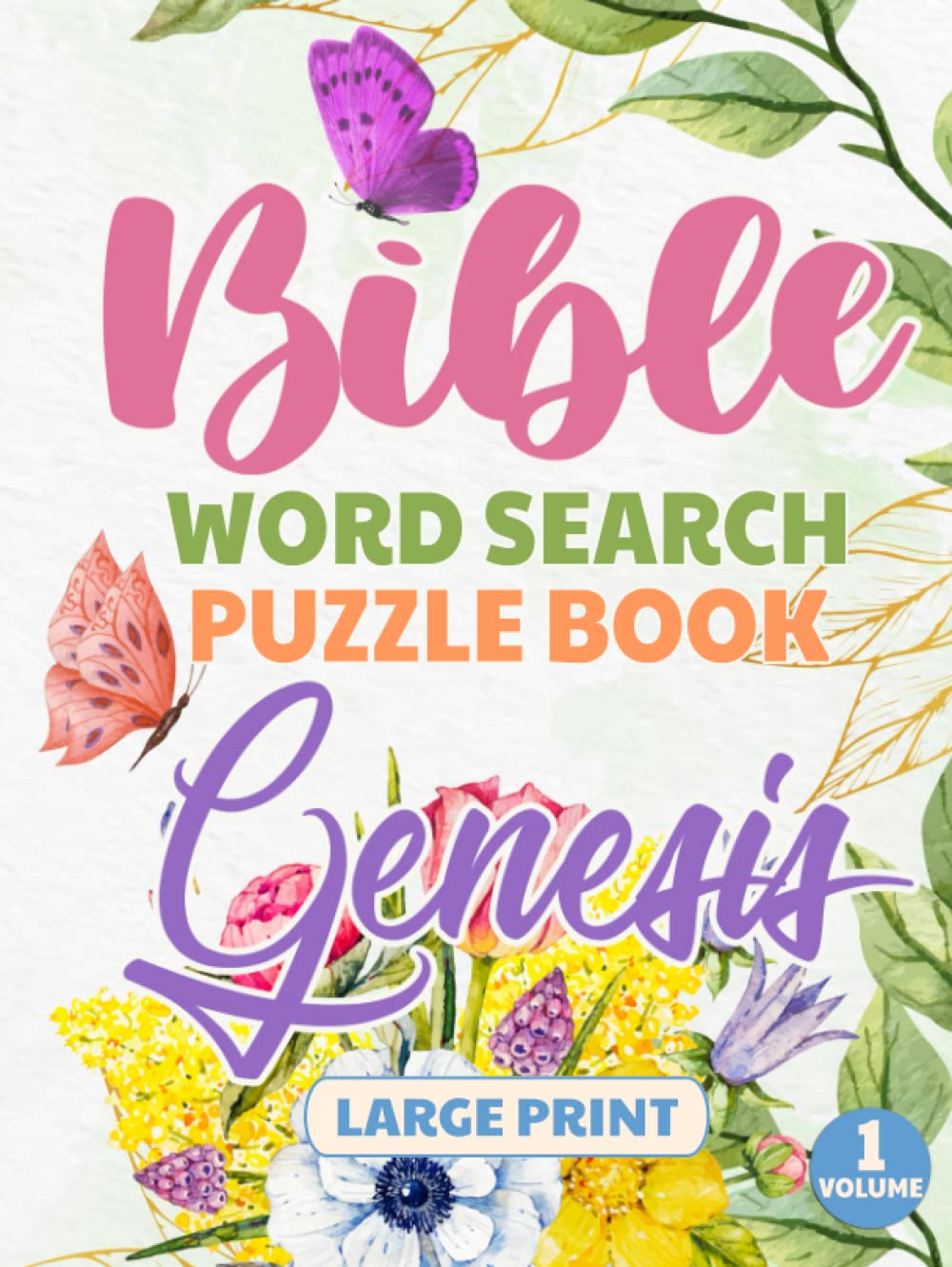 Bible Word Search Puzzle Book Large Print Genesis: Volume 1: Guthrie ...