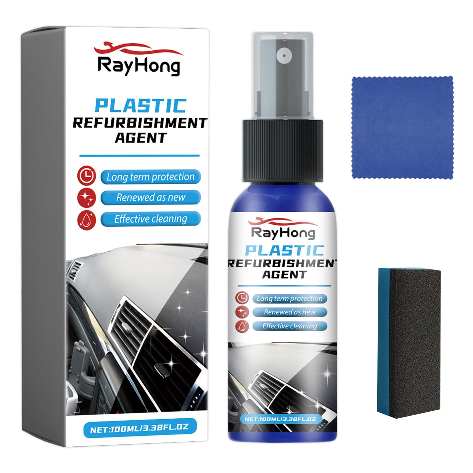 ExcellaElite 100ML Back to Black Trim Restorer, Crystal Coating Plastic ...
