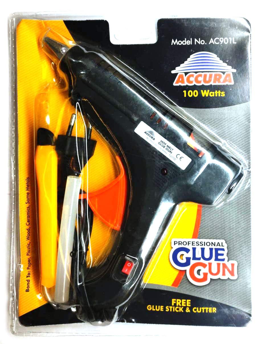 Accura Professional 100 Watt Glue Gun with Cutter and Glue Stick (11 mm ...