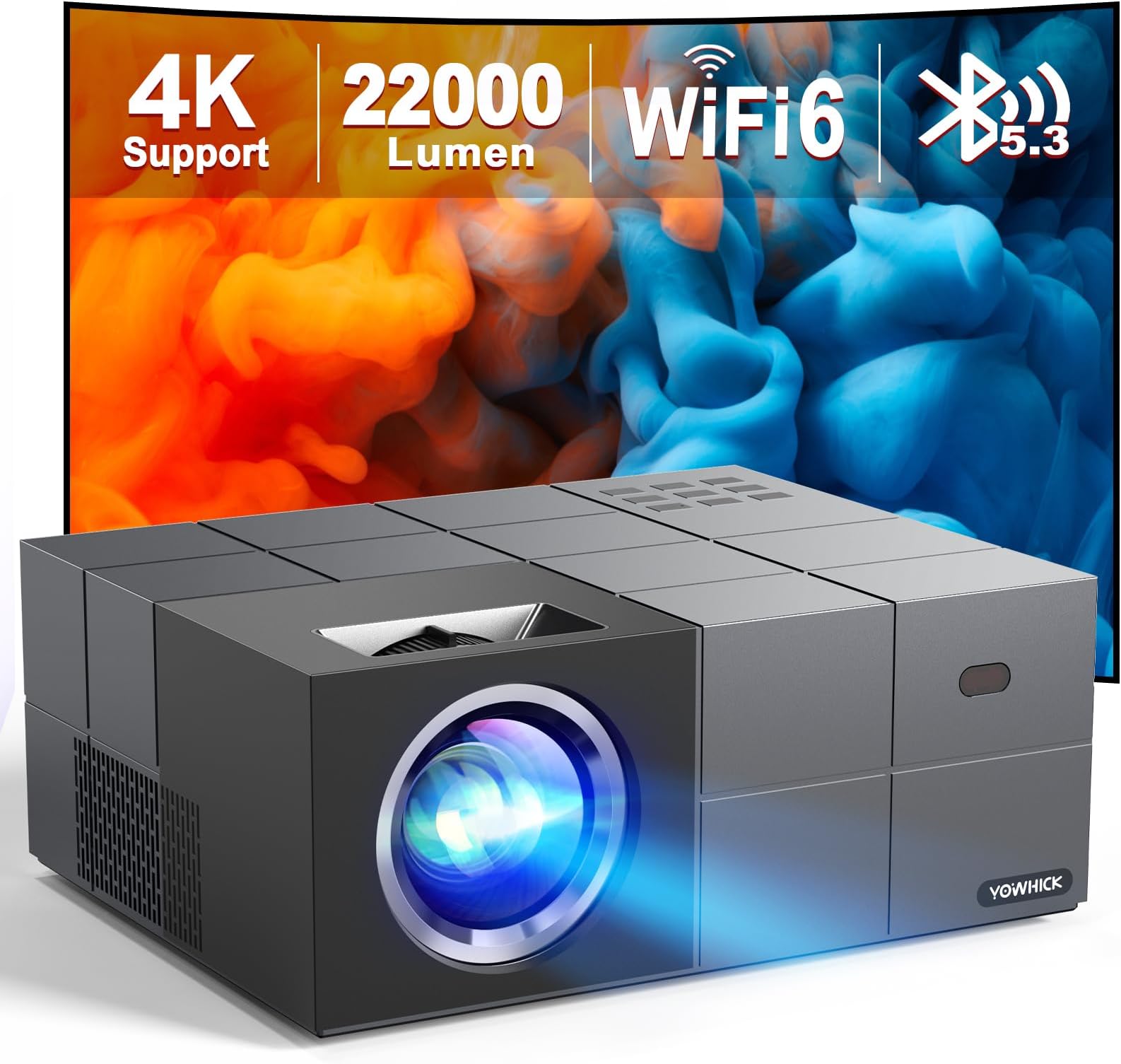 Amazon.com: RCA PROJECTOR WITH FREE 100" FOLDABLE SCREEN AND BLUETOOTH ...