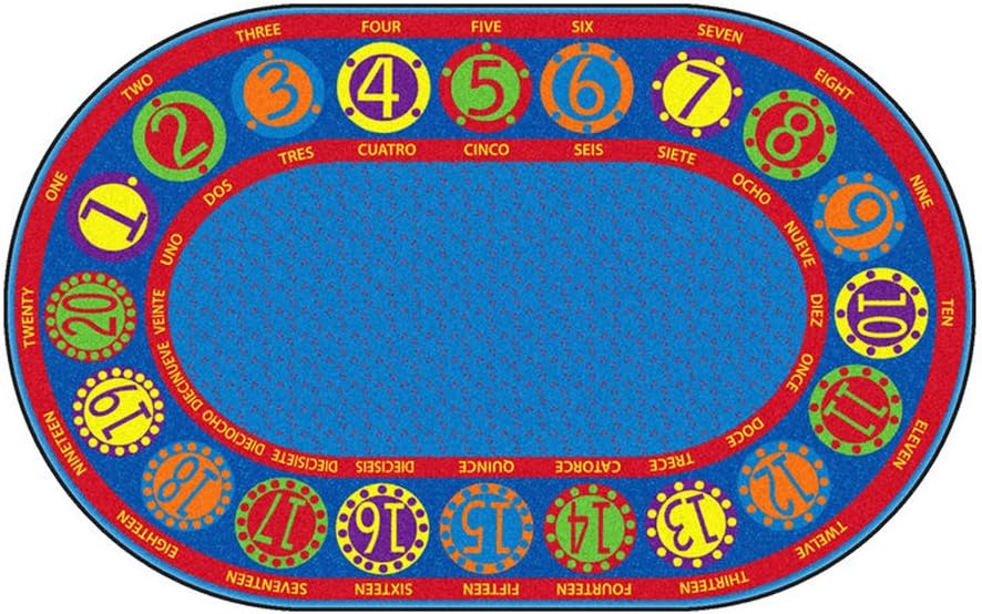 Amazon.com: Flagship Carpets Children Learning Floor Playmat Nylon ...
