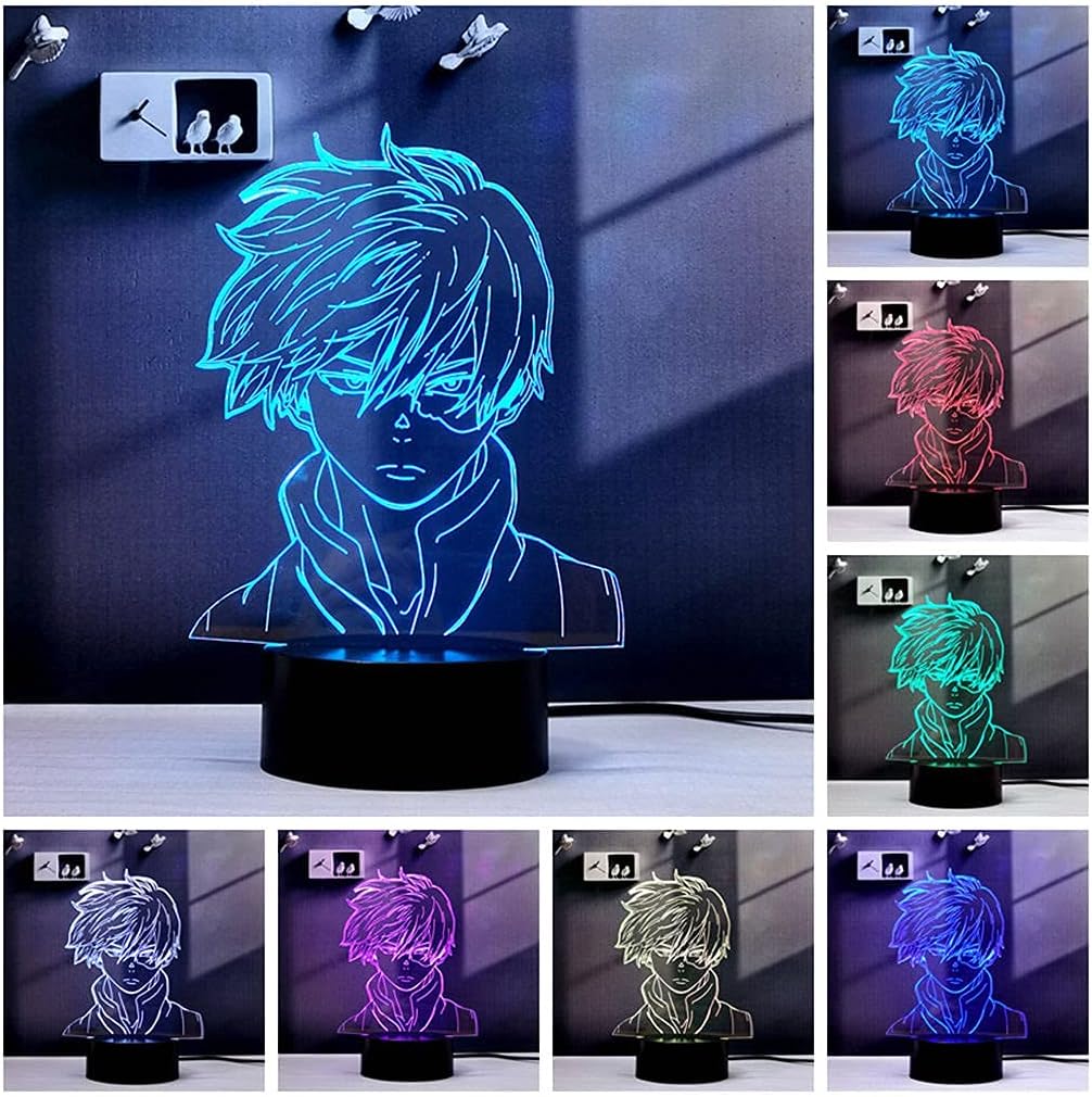 Sosowlight 2 in1 My Hero Academia Todoroki Shoto Midoriya Izuku 3D ...