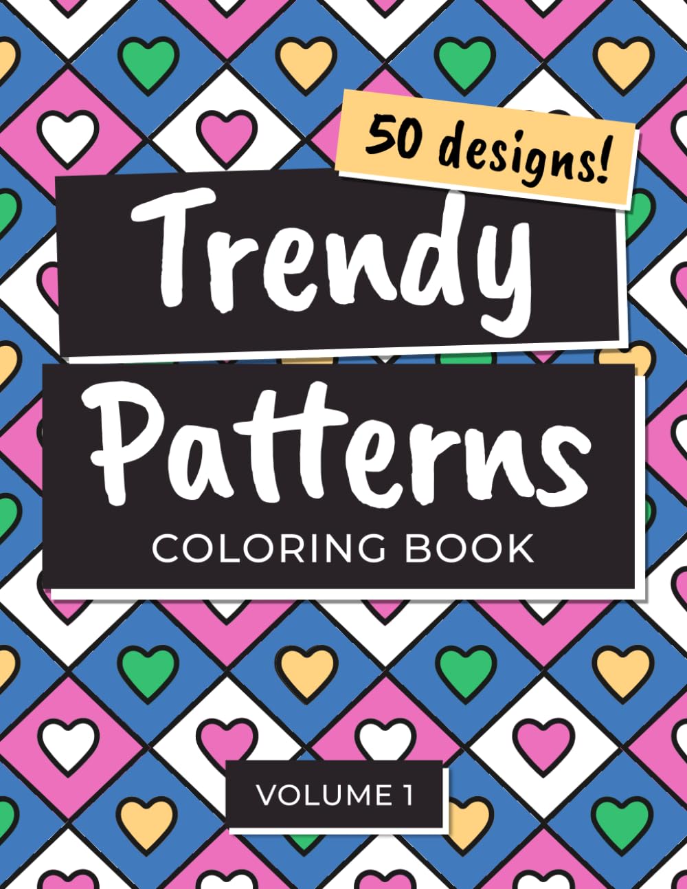 Amazon.com: Trendy Patterns Coloring Book: 50 Easy and Satisfying ...