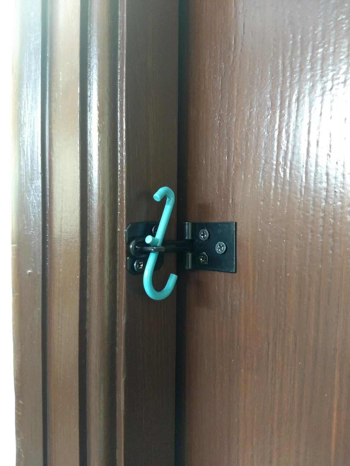 Boltz & Woodz Wire Hasp & Staple 80 MM Black Powder Coated (Pack of 2 ...