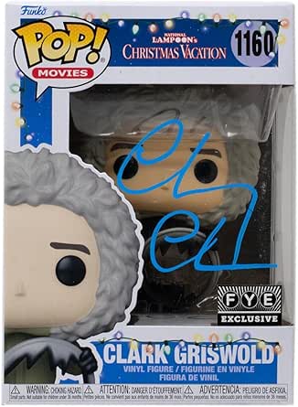 Amazon.com: Chevy Chase Signed Clark Griswold Christmas Vacation Funko ...