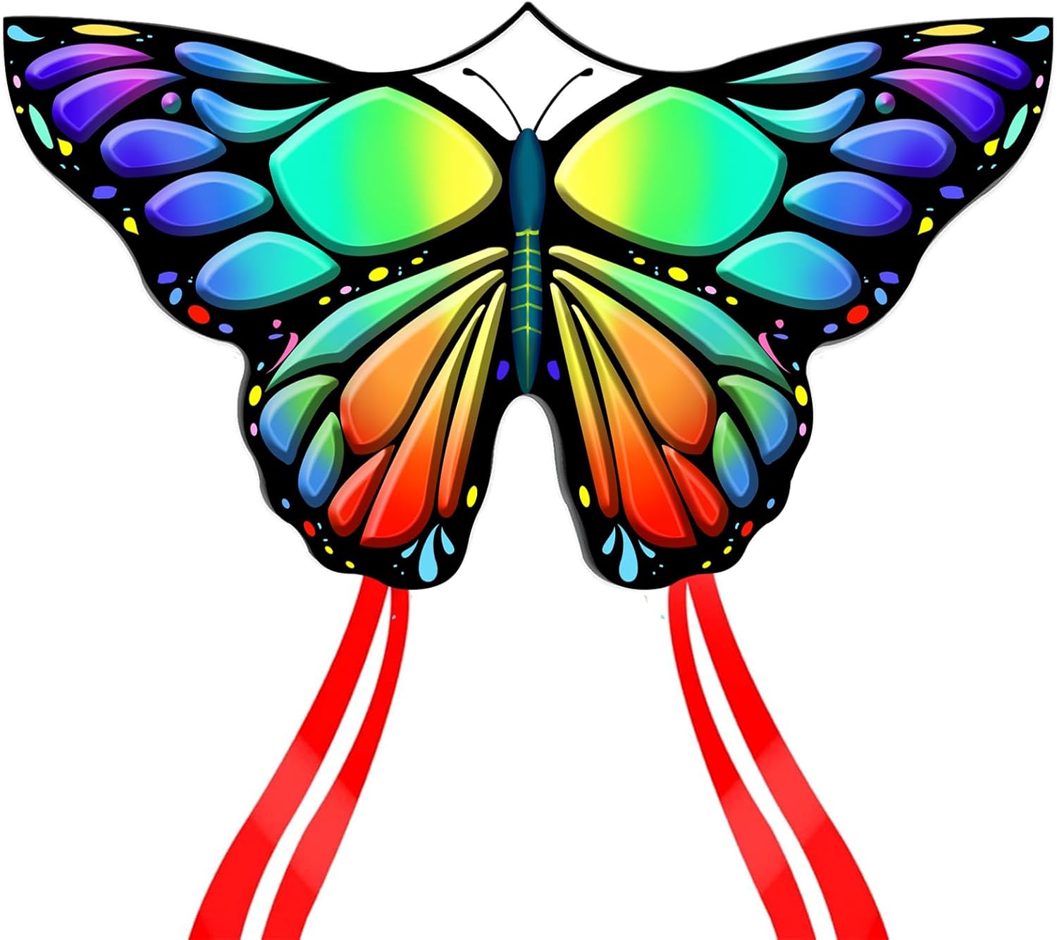 Simxkai Butterfly Kite for Kids & Adults, Easy to Fly Big Colorful Kite ...