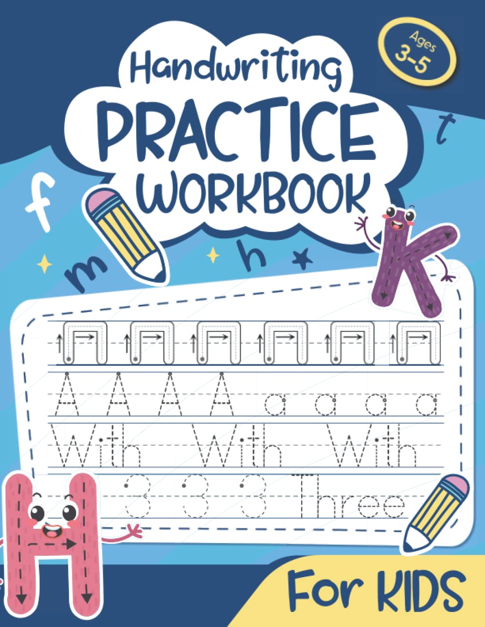 Buy Handwriting Practice Workbook For Kids: Letter Tracing For Kids ...