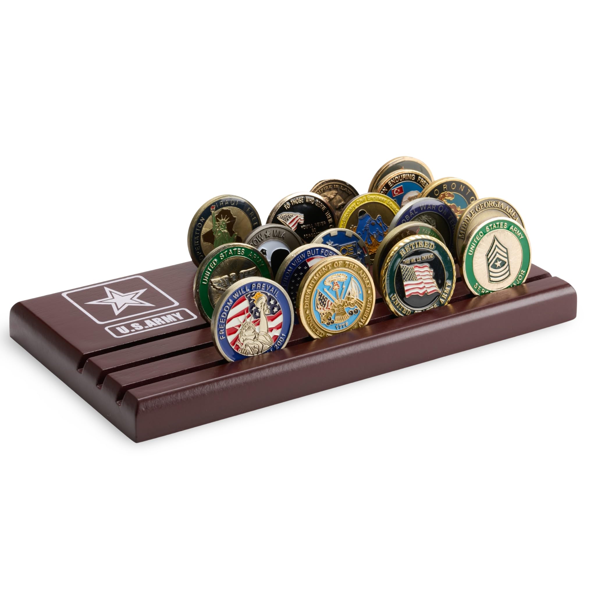 Amazon.com: DECOMIL Challenge Coin Display Stand, Military Coin Holder ...