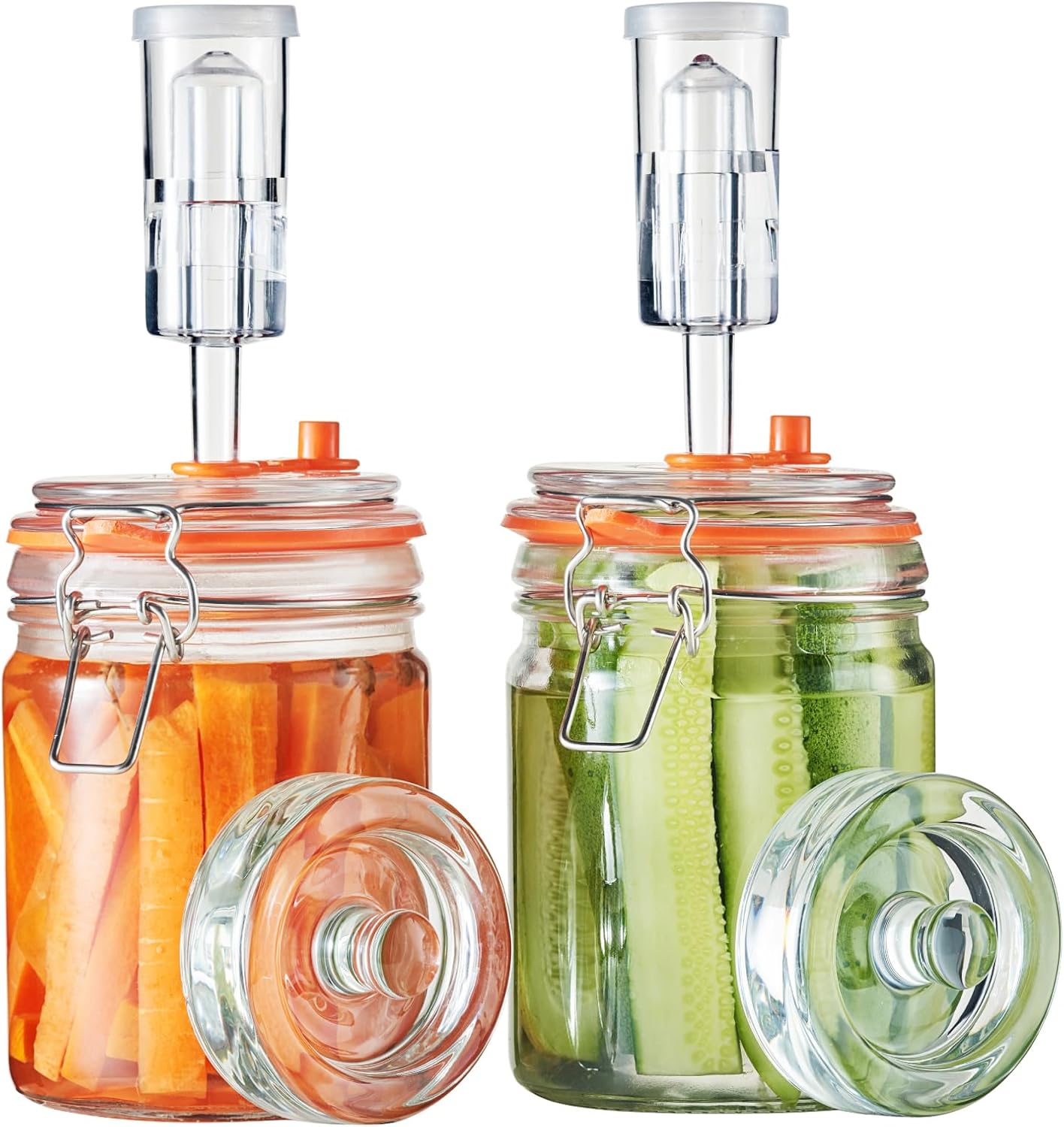 Amazon.com: JILLMO Fermentation Jar, 700ml Fermenting Kit with ...