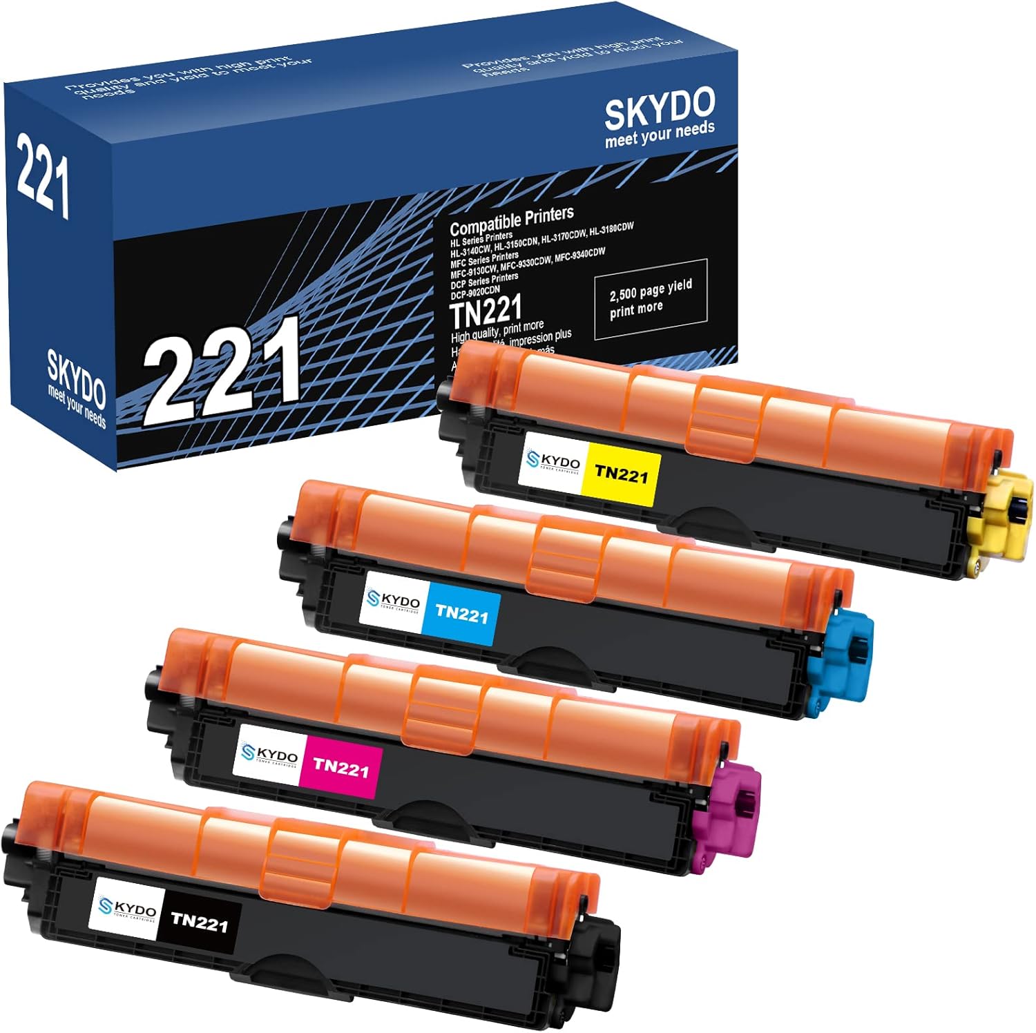 TN221 Toner Cartridges TN225 Toner Replacement for Brother TN221 TN225 ...