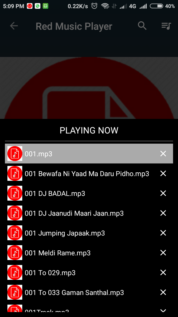new red music player - App on Amazon Appstore