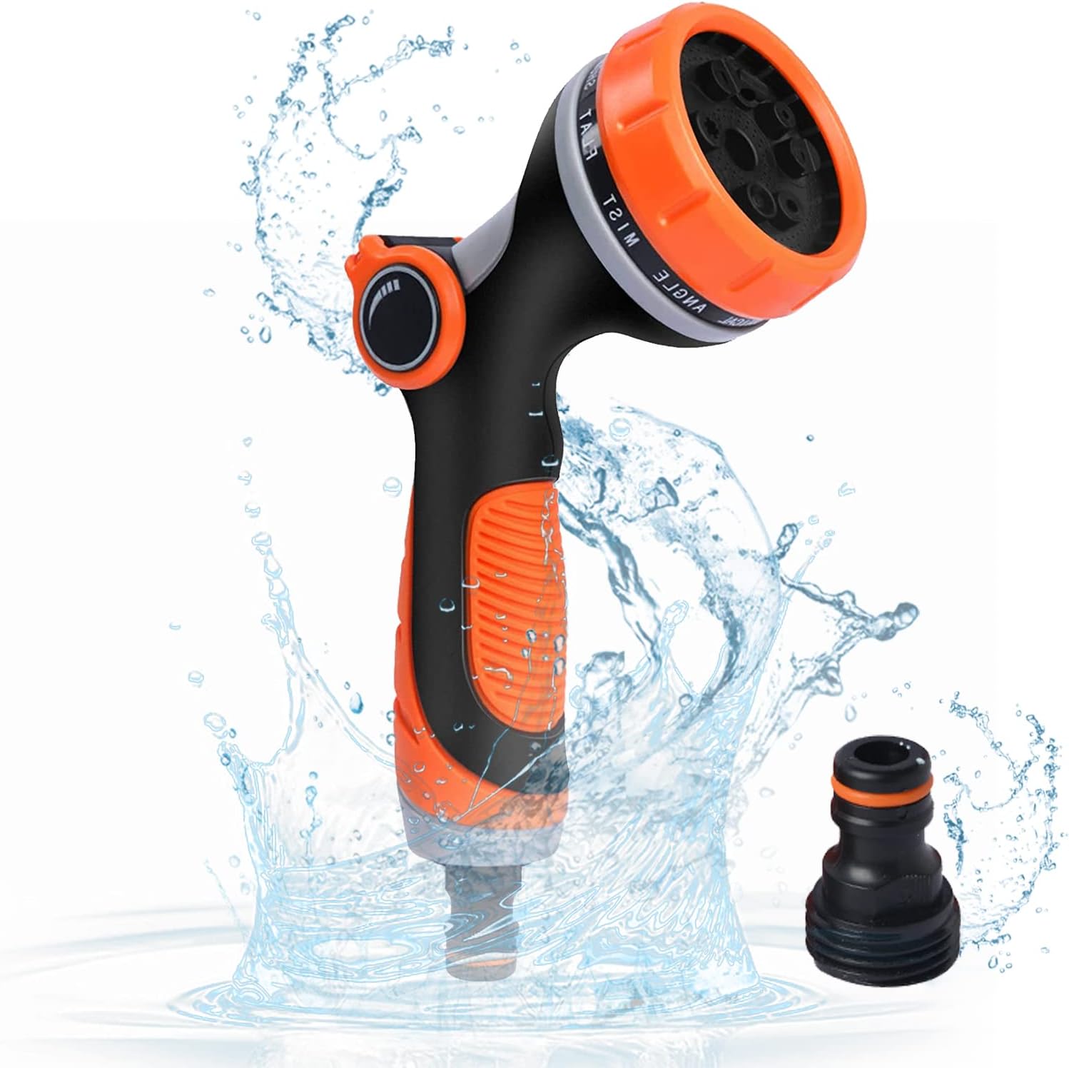 ICOUVA Garden Hose Pipe Spray Gun,10 Adjustable Patterns Hose Nozzle ...