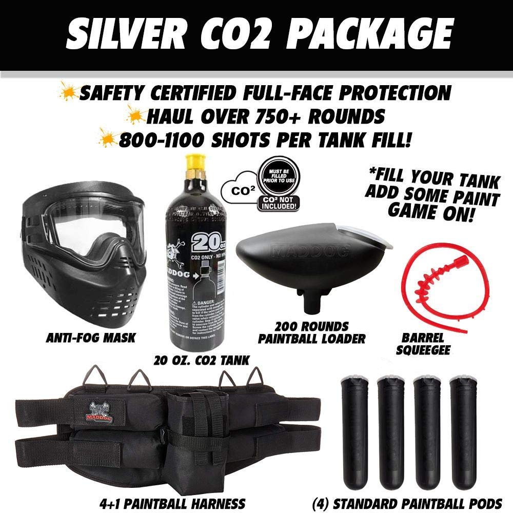 Snapklik.com : Maddog JT Stealth Paintball Gun Marker And Accessory ...