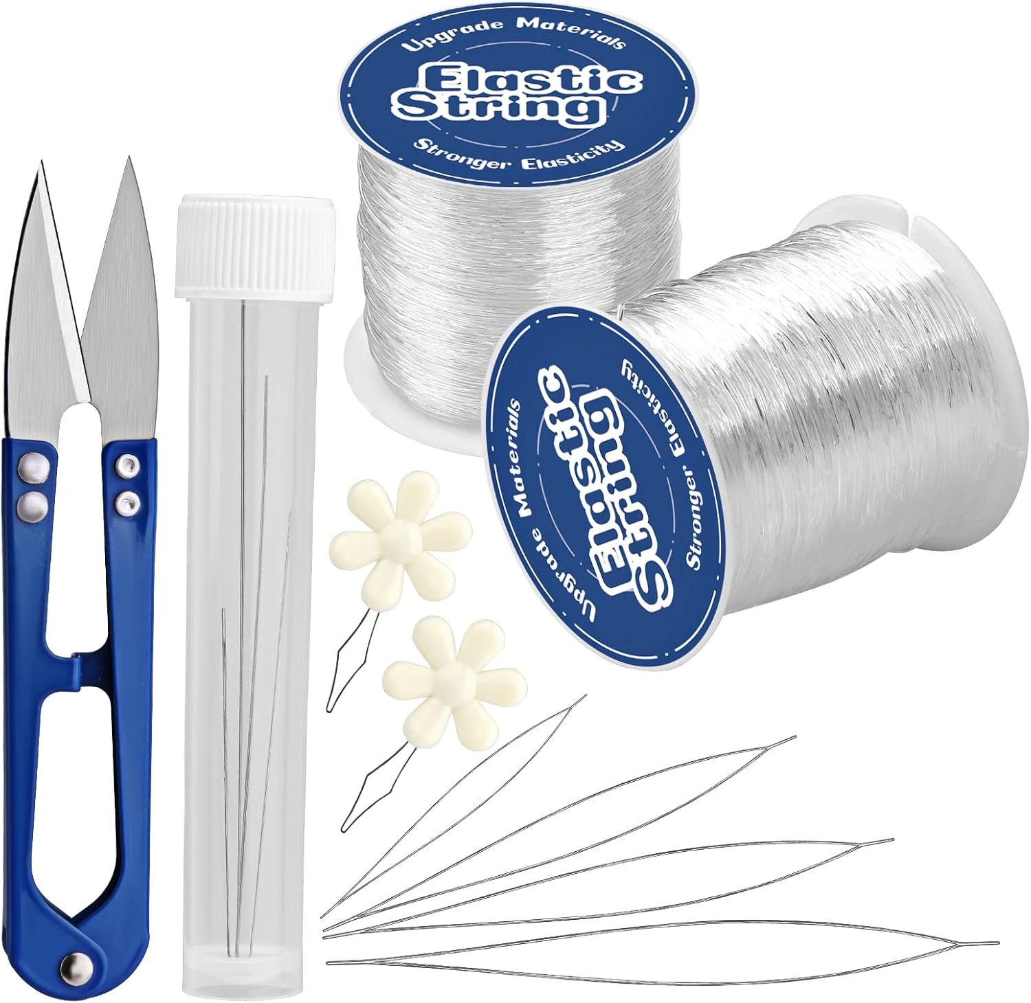 Amazon.com: 392 Feet Elastic Stretch String for Bracelet, 2 Big Rolls ...